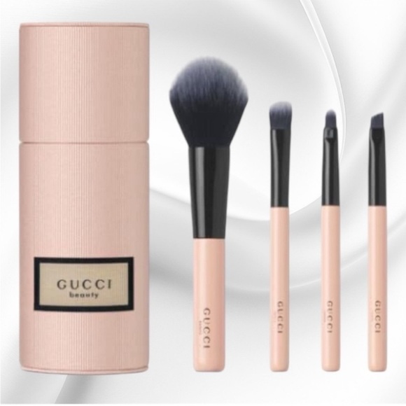 Gucci | Makeup | Gucci Pink And Black Makeup Brush Set | Poshmark